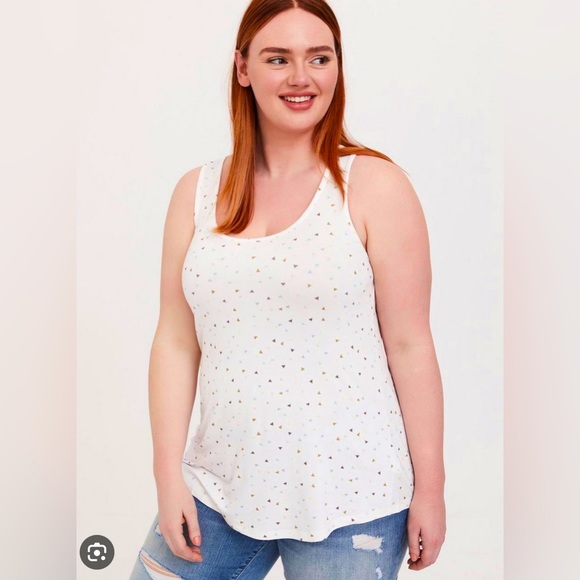 torrid | Tops | Torrid Super Soft Scoop Neck Layering Tank Triangles ...
